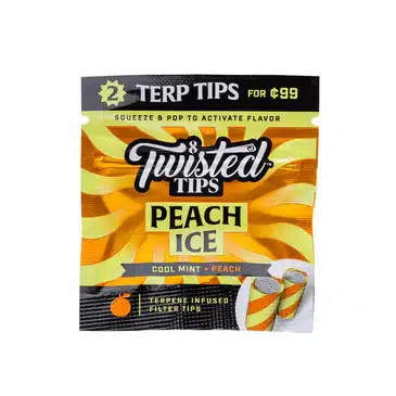 TWISTED TIPS TERP INFUSED - PEACH ICE - Healing Empire